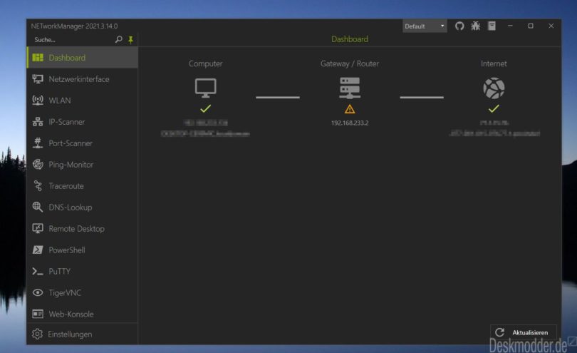 NETworkManager für Windows 10 als Open Source mit vielen Werkzeugen ...