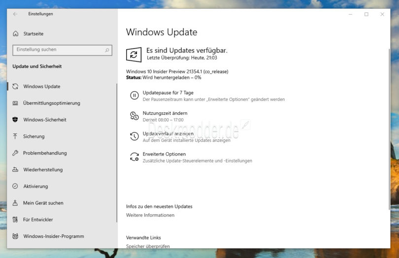Windows 10 21354 gleich als ISO und mehr steht für die Insider zum ...