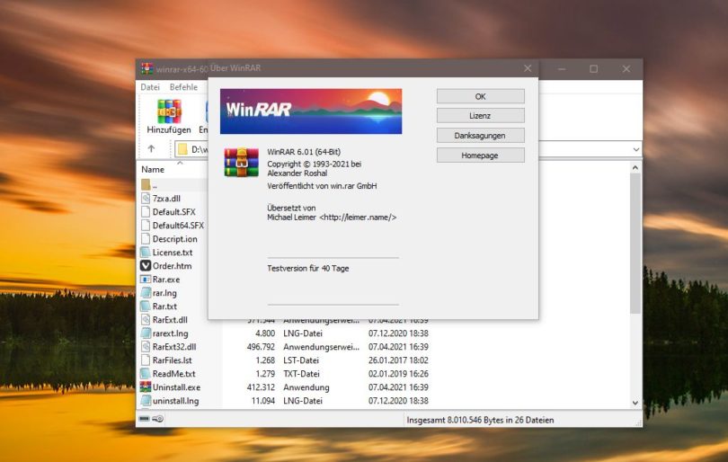 WinRAR 6.01 steht zum Download bereit - Deskmodder.de