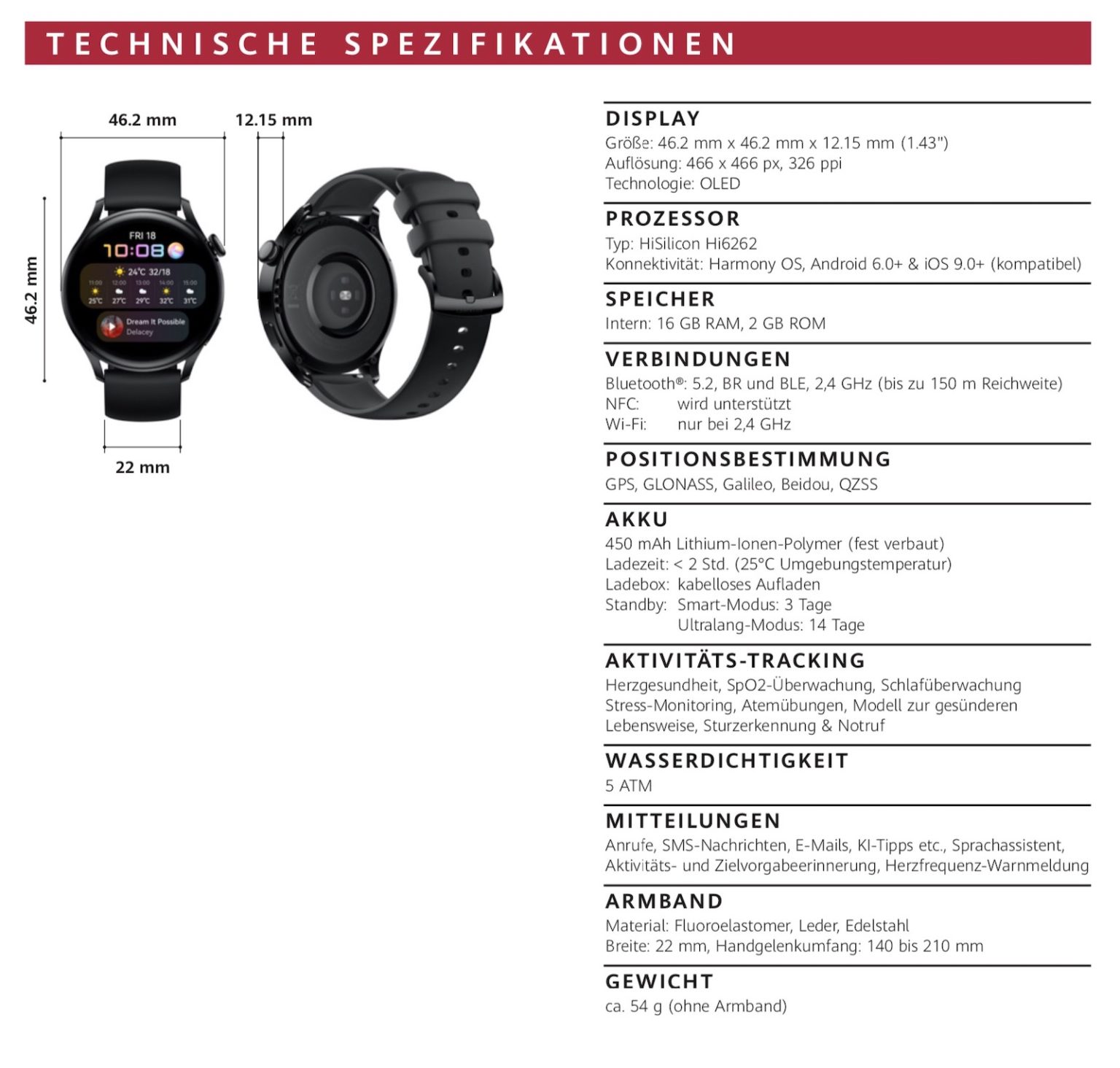 Huawei Watch 3 & Huawei Watch 3 Pro: Neue Smartwatches mit HarmonyOS 2. ...