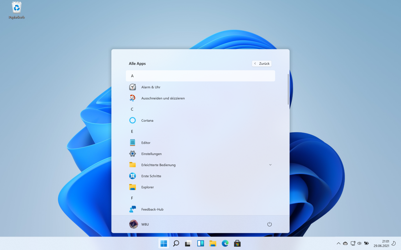 Galerie: Windows 11 Insider Preview Build 22000 - Deskmodder.de