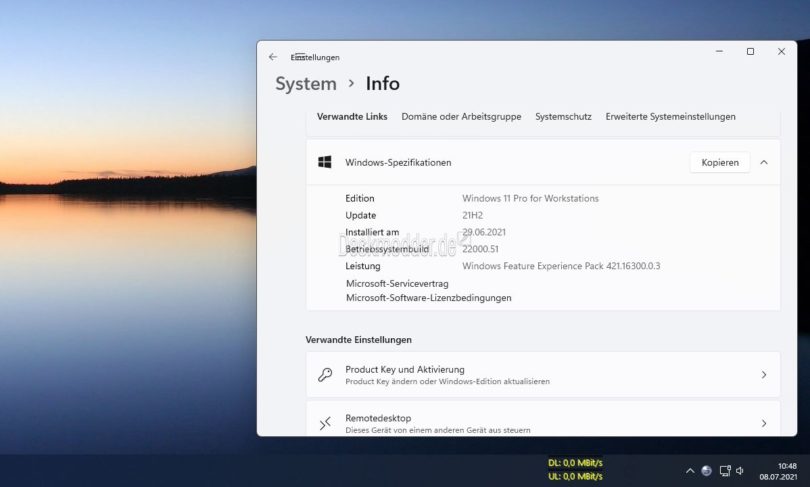 NetSpeedMonitor in der Taskleiste mit Samurize nachgebaut für Windows ...