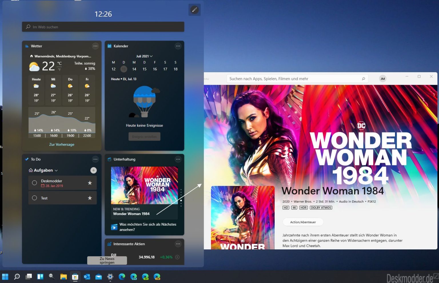 Windows 11 Web Experience Pack bringt neues Widget mit - Deskmodder.de