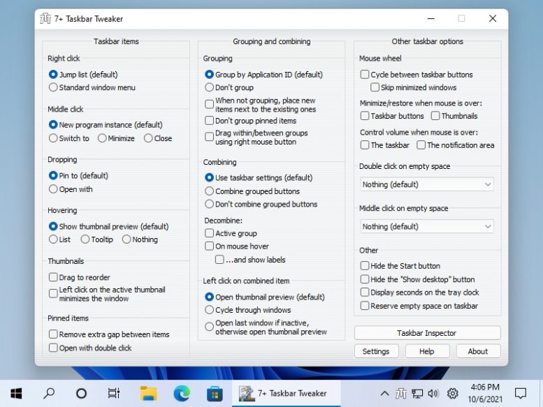 7+ Taskbar Tweaker 5.15.4 final korrigiert Inkompatibilitäten mit ...