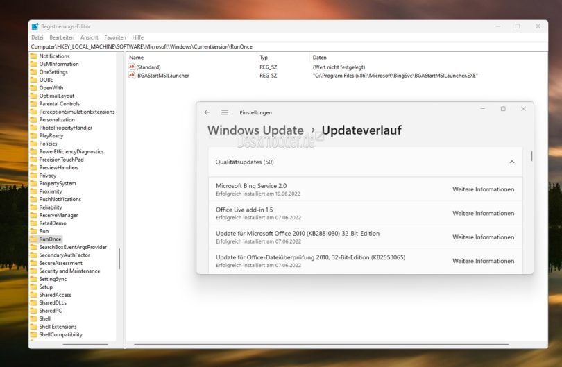 Microsoft Bing Service 2.0 unter Windows 11 und 10 als Update [Update ...