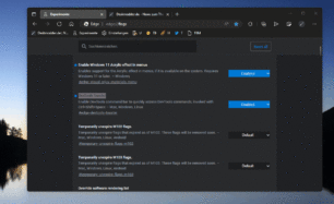 Microsoft Edge Schnellbefehle (Command Palette) können aktiviert werden ...