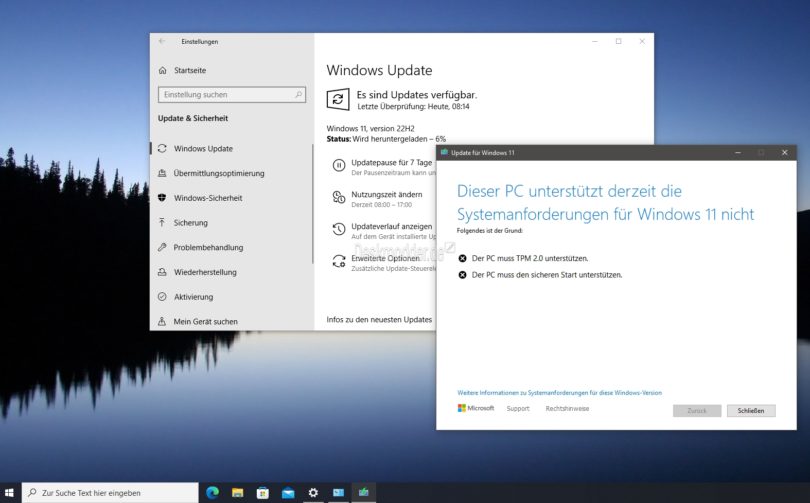 Windows 10 - Windows 11 22H2 wird unter Windows Update auch auf älterer ...