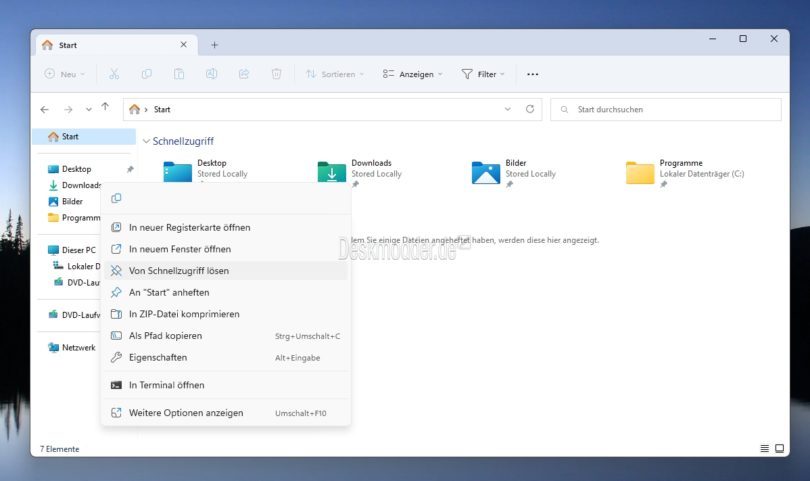Windows 11 Datei Explorer mit besserer Navigation und Dieser PC ohne ...