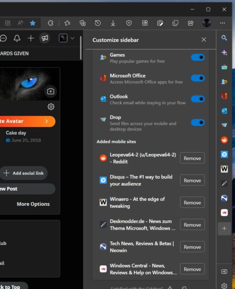 Microsoft Edge: Die Seitenleiste kann jetzt für deine Favoriten genutzt ...