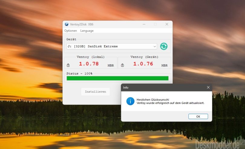 Ventoy 1.0.78 mit weiteren Verbesserungen und ISO zum Löschen des ...