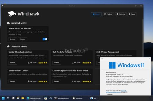 Windows 11: Mit Windhawk Mods die Gruppierung in der Taskleiste ...