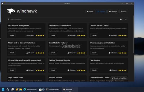Windows 11: Mit Windhawk Mods die Gruppierung in der Taskleiste ...