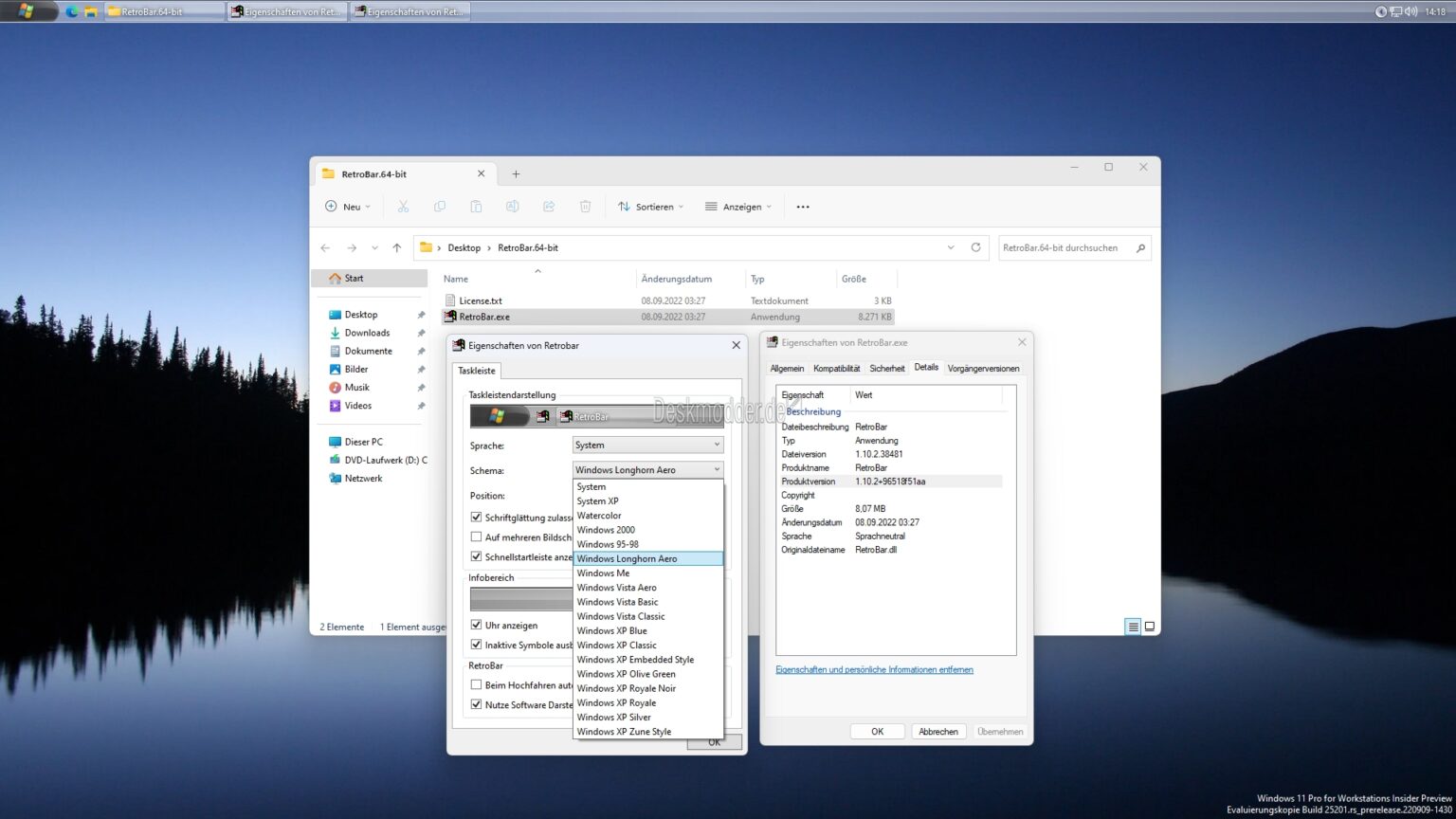 RetroBar 1.10 wieder mit einigen Verbesserungen - gerade als Windows 11 ...