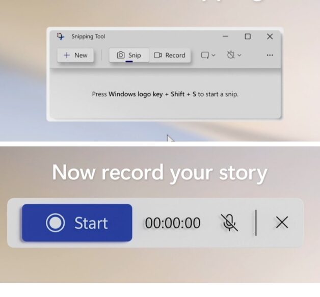Windows 11 Snipping Tool mit Aufnahmefunktion und Startmenü einstellbar ...