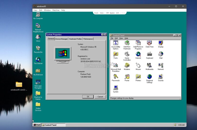 Windows95 in der Version 3.1.1 erschienen - Deskmodder.de