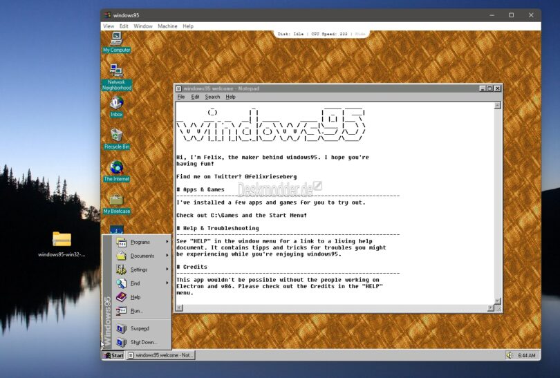 Windows95 in der Version 3.1.1 erschienen - Deskmodder.de