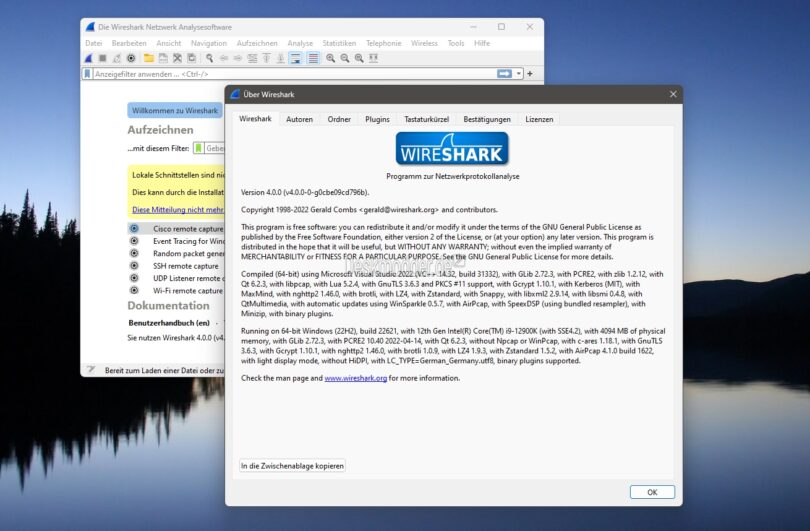 Wireshark 4.0.0 als finale Version unterstützt jetzt nur noch x64 ...