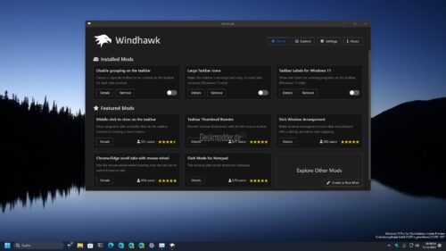 Windhawk 1.0 mit vielen Verbesserungen nicht nur für Windows 11 ...