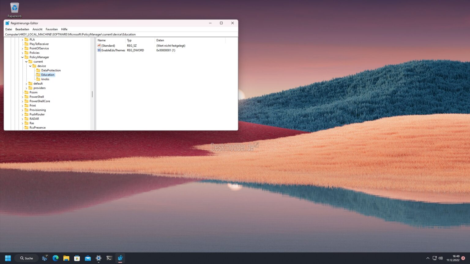 Windows 11 22H2: Neue Standard-Theme (Designs) der Education nutzen ...