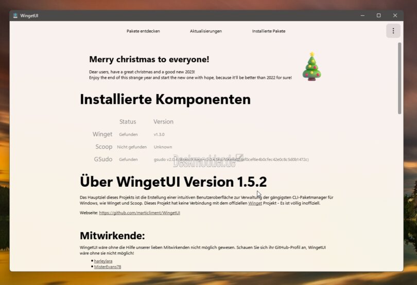 WingetUI 1.5.2 (1.5.3 gleich hinterher) mit neuen experimentellen Funktionen und Verbesserungen ...