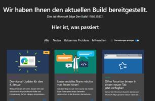 Microsoft Edge 110.0.1587.1 im Dev-Kanal - Deskmodder.de