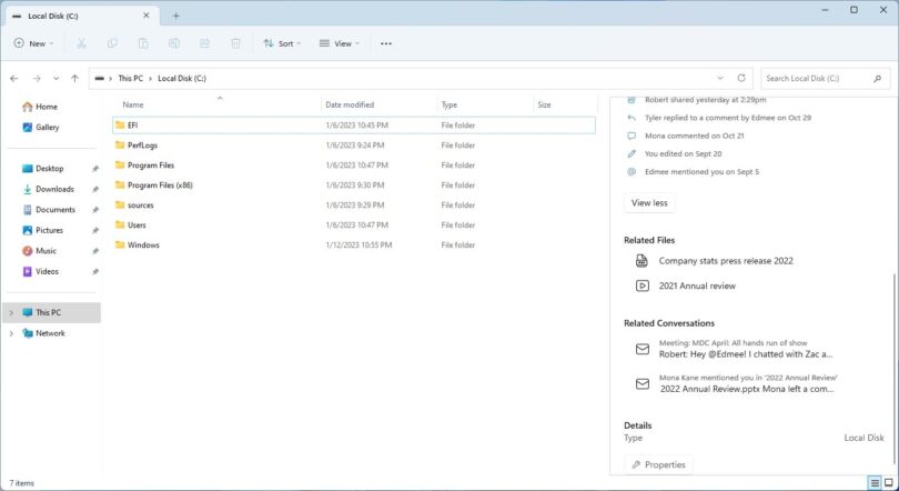 Windows 11 Datei Explorer mit neuer Detail-Ansicht - Deskmodder.de