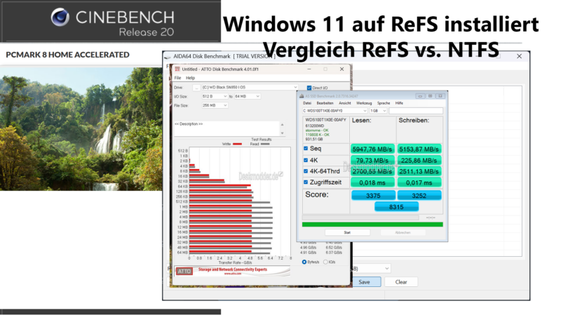 Windows 11 ReFS - Ein paar Benchmarks (NTFS vs. ReFS) - Deskmodder.de