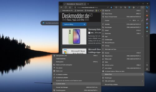 Windows 10: Bing-Suchleiste auf dem Desktop wird über den Microsoft Edge aktiviert (kann ...