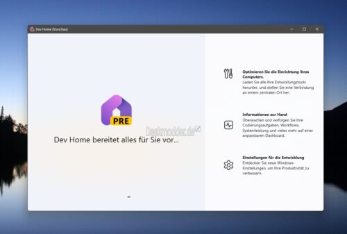 Dev Home als Kontrollzentrum für Windows mit Widgets für Windows 11 ...
