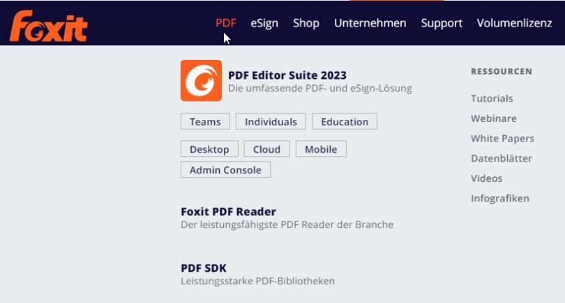 Foxit PDF Editor Suite 2023 neue Pakete und neue Versionsnummern - Deskmodder.de