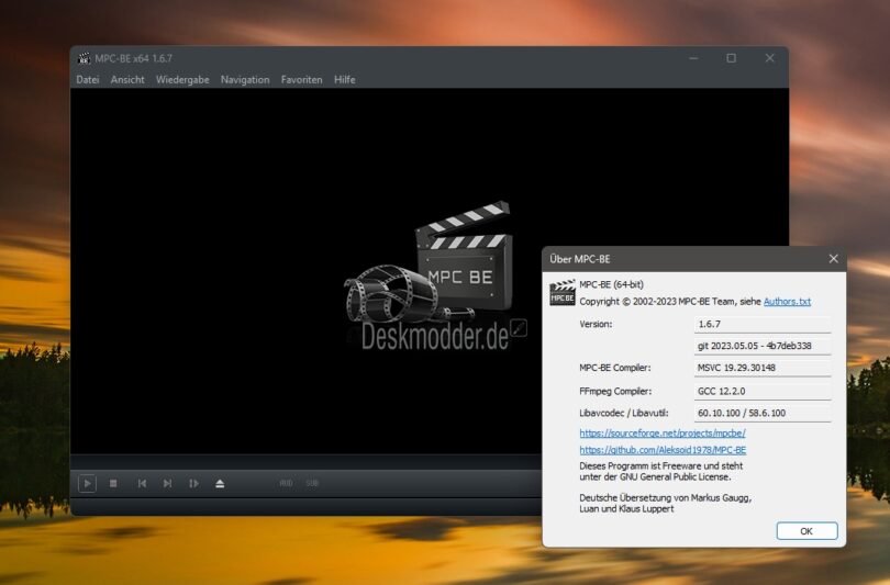 Media Player Classic (MPC-BE) 1.6.7 jetzt erst ab Windows 7 einsetzbar ...