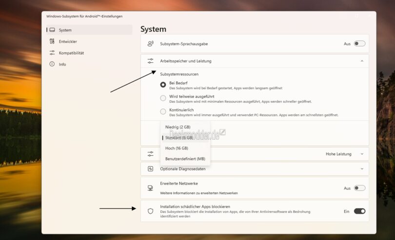 WSA (Windows Subsystem for Android) 2304.40000.5.0 mit AppLink-Unterstützung - Deskmodder.de