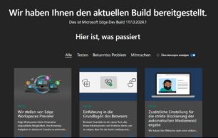 Microsoft Edge 117.0.2024.1 ist im Dev-Kanal erschienen - Deskmodder.de