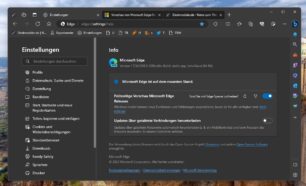 Microsoft Edge Stable Frühzeitige Vorschau kann jetzt deaktiviert werden - Deskmodder.de