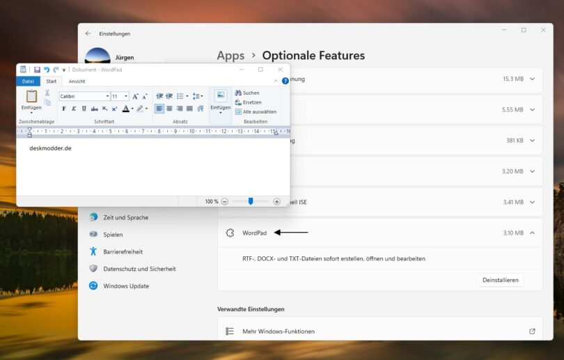 WordPad wird in zukünftigen Versionen entfernt [Update: Entfernt aus ...