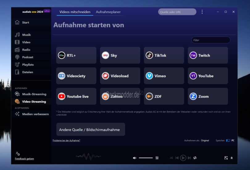Audials 2024 jetzt auch als Vision 2024 und Audials One 2024 Ultra - Deskmodder.de