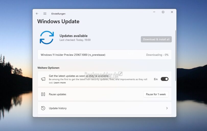 Windows 11 25967 als neue Canary Insider inkl. SDK etc als ISO ...