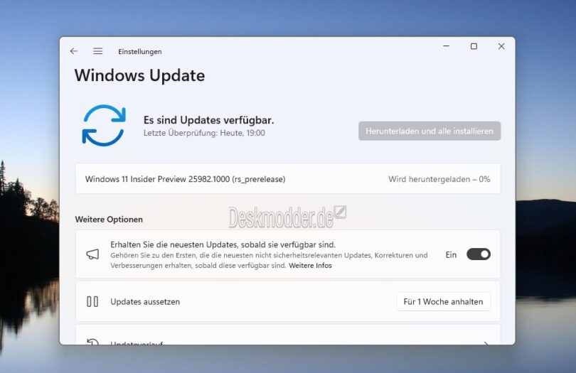 Windows 11 25982 als neue Insider im Canary Kanal + SDK als ISO ...