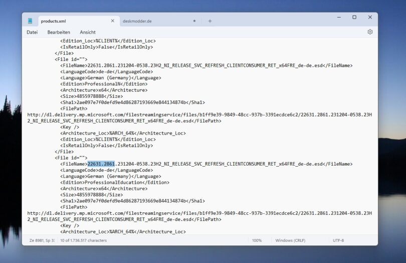 MediaCreationTool (MCT) Windows 11 23H2 22631 [Aktuell die 22631.2861 ...