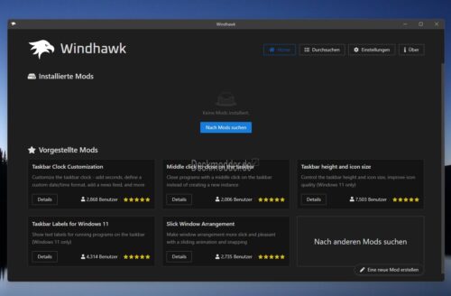 Windhawk 1.5 neue finale Version für die vielen Mods für Windows 10 und ...