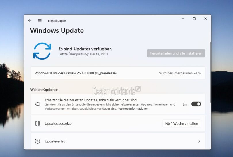 Windows 11 25992 als neue Canary Insider inkl. Windows SDK als ISO ...