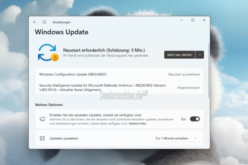 KB1234567 als Windows Configuration Update im Dev Kanal - Deskmodder.de