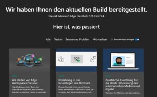 Microsoft Edge 121 (121.0.2277.4) im Beta- und Dev-Kanal erschienen ...