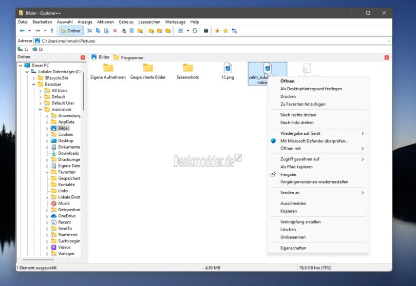 Explorer++ Portabler Dateimanager im alten Look ersetzt auch den Datei Explorer - Deskmodder.de