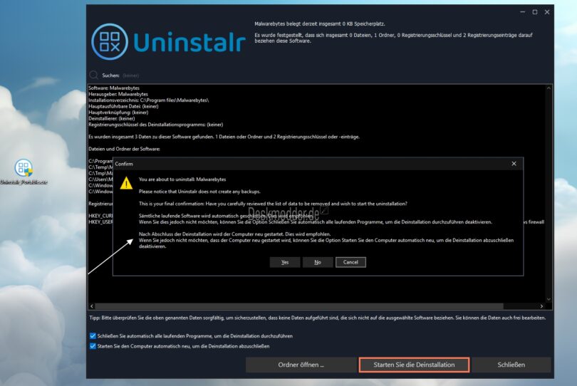 Uninstalr 2.0 ist erschienen [Update]: 2.1 hinterher mit Korrekturen ...