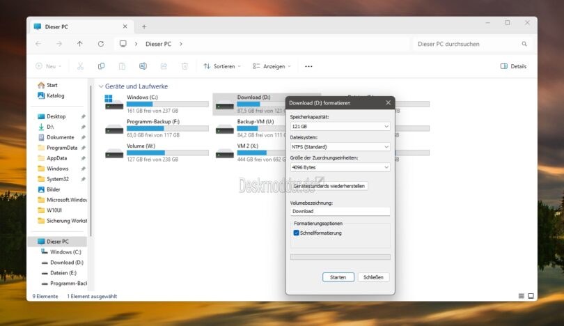 Windows Format-Dialog feiert bald "Geburtstag" - Deskmodder.de