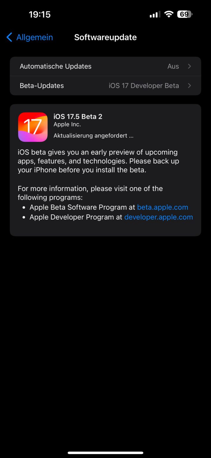 Apple veröffentlicht iOS 17.5 Beta 2 und mehr - Deskmodder.de