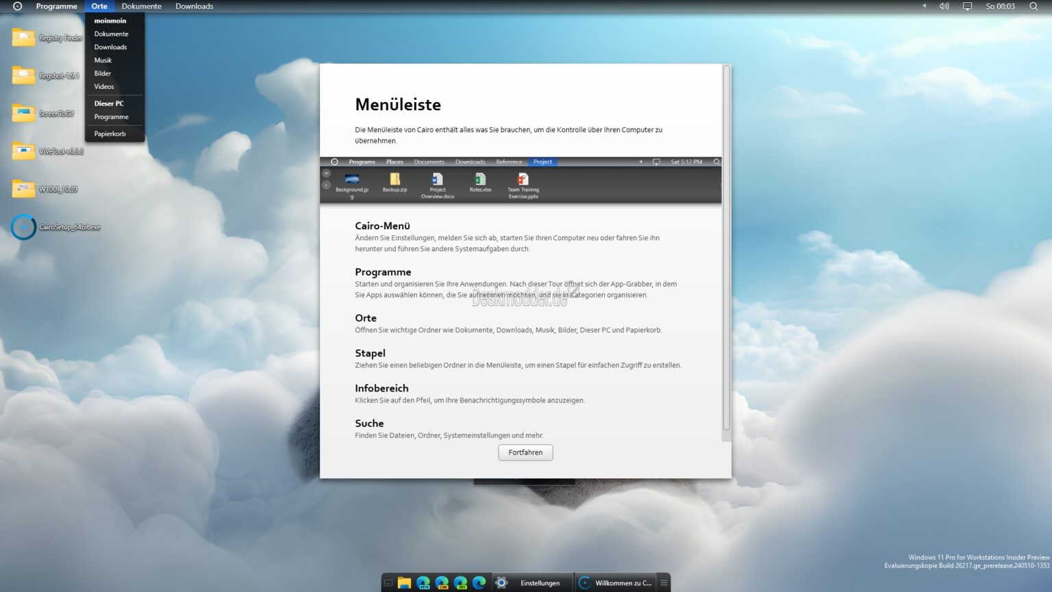 Cairo Desktop Shell Ersatz für Windows 7 bis Windows 11 24H2 in neuer ...