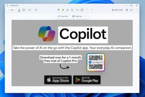 Snipping Tool wird mit QR-Code und Emojis ausgestattet - Paint ...