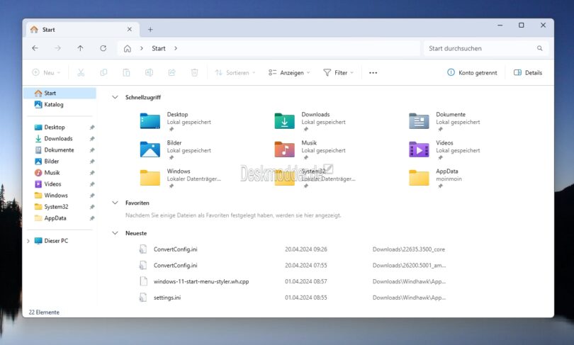 Windows 11 23H2 File Explorer view in Start is changed/improved ...